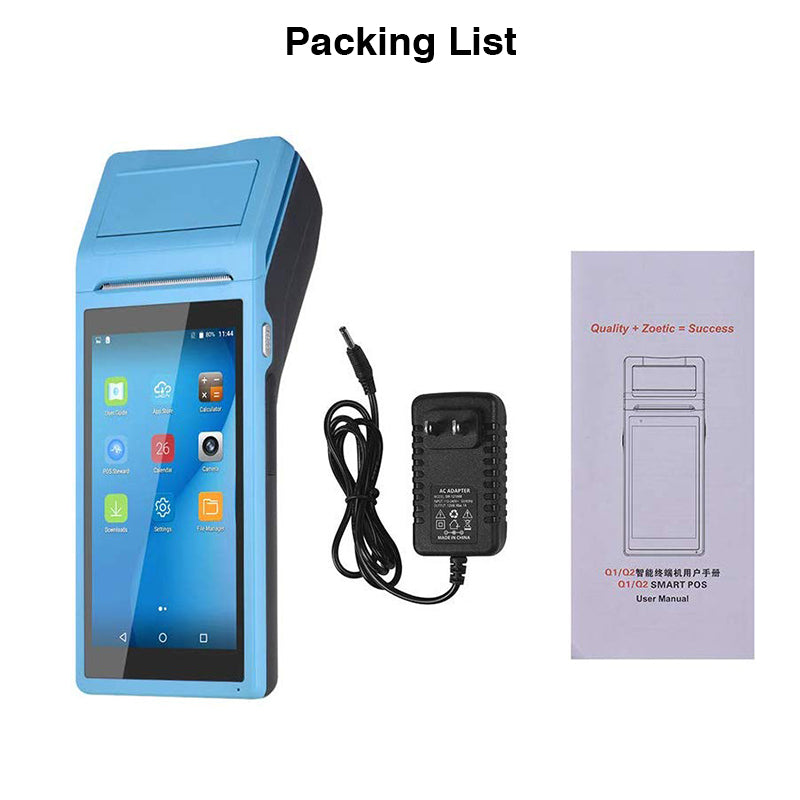 NETUM PDA Android POS Terminal Receipt Printer Handheld Bluetooth WiFi
