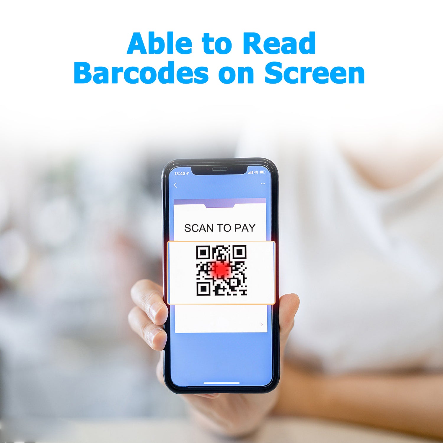 NETUM C850 Upgraded Mini Wireless QR Barcode Scanner, 3 in 1 Bluetooth