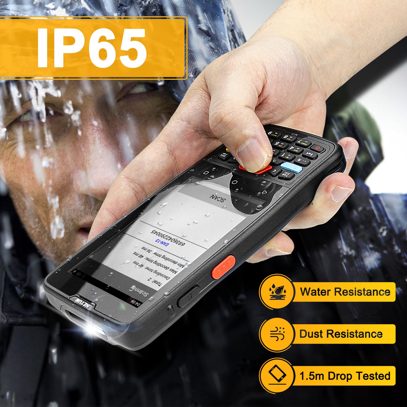 NETUM Portable PDA Android Termina PDA M71 Handheld 2D Barcode Scanner