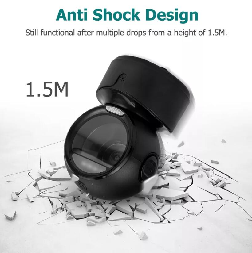 NETUM A5 Automatic Omnidirectional Desktop Barcode Scanner, Hands-Free