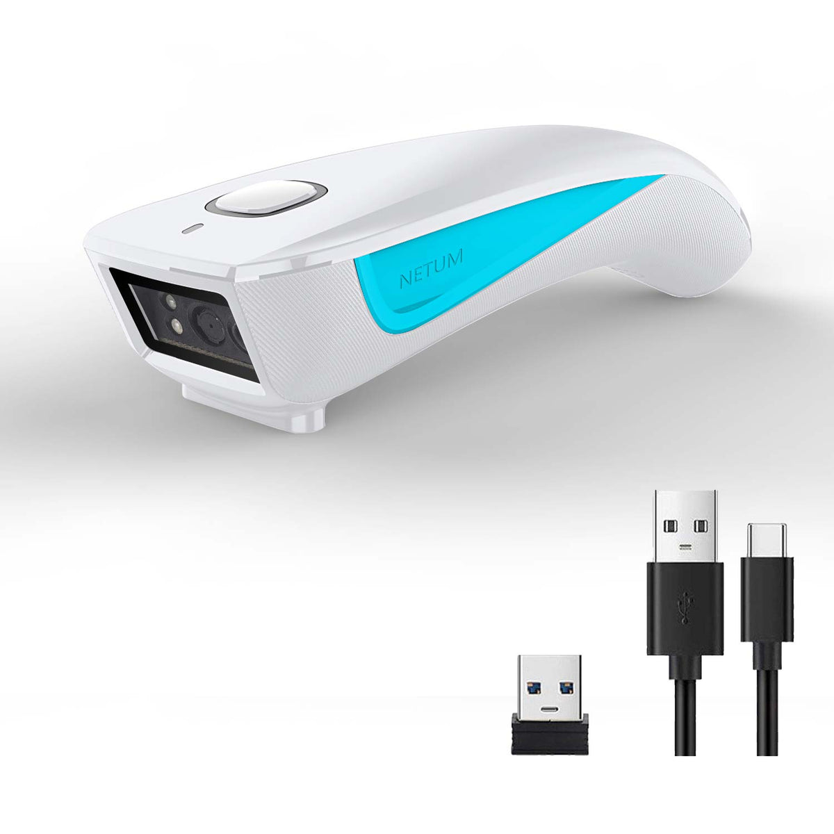 NETUM C850 Upgraded Mini Wireless QR Barcode Scanner, 3 in 1 Bluetooth