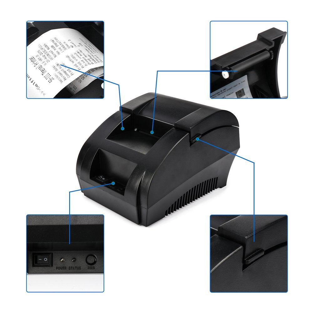 NETUM NT-5890K 58mm USB Thermal Receipt Printer Compatible with ESC/PO