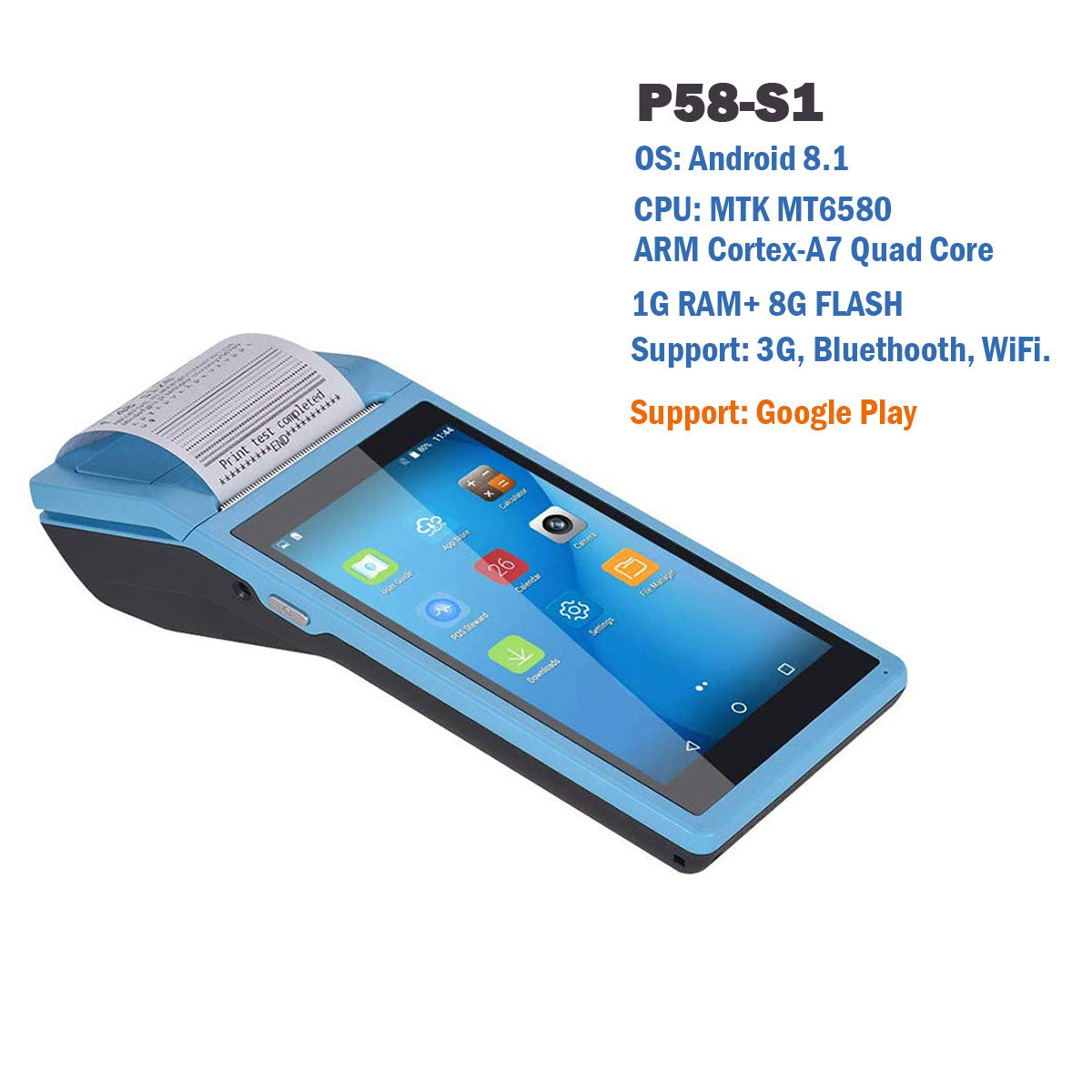 P58-S1/S2 Wireless Handheld POS – NETUM